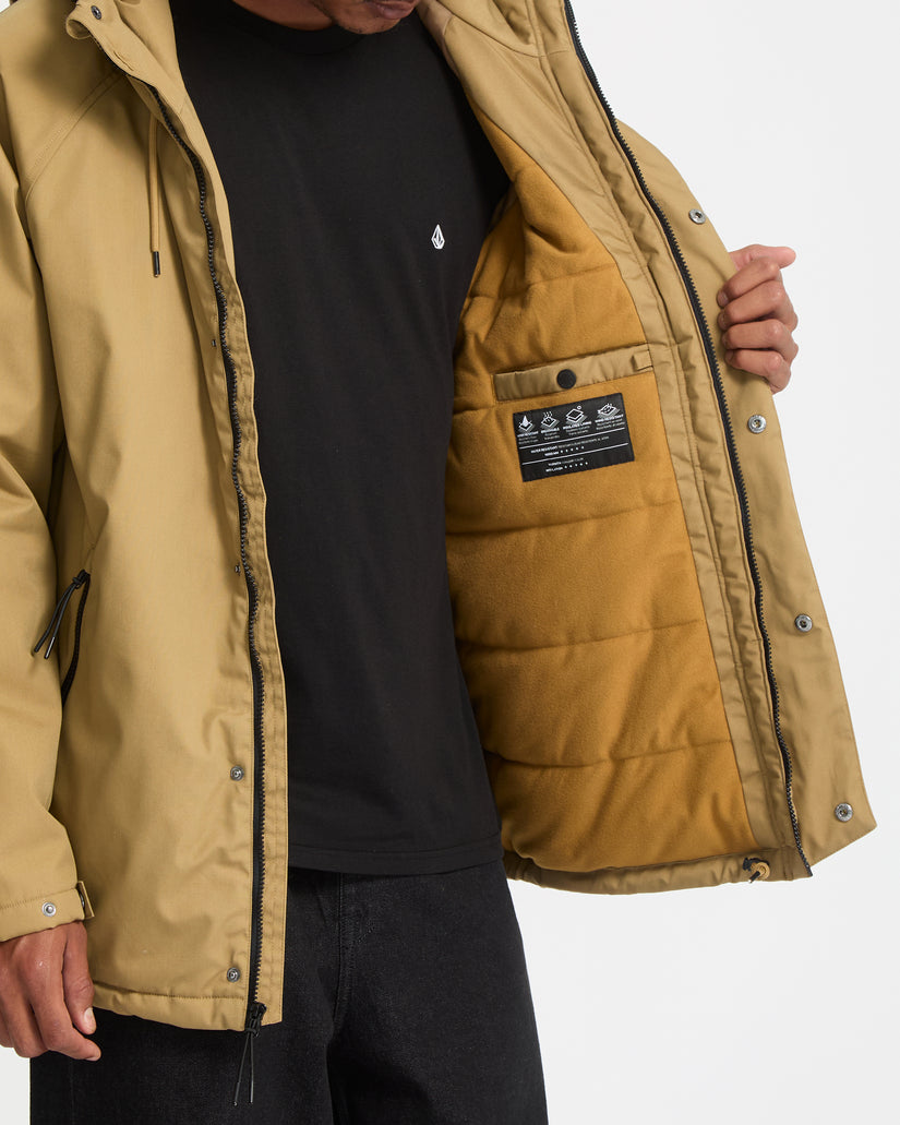 Stoke Stone II 10K Jacket - Ermine - Men - Volcom EU – Volcom Europe