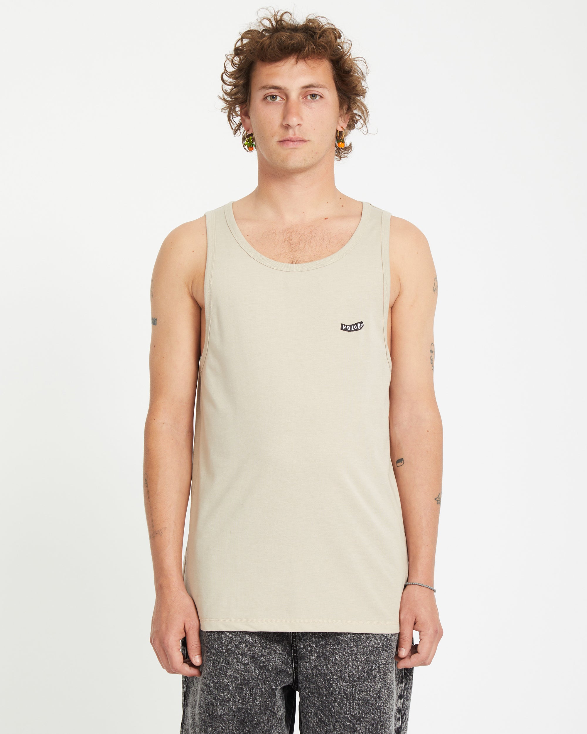Pistol Stone Tank Top - LIGHT KHAKI - Men - Volcom EU – Volcom Europe