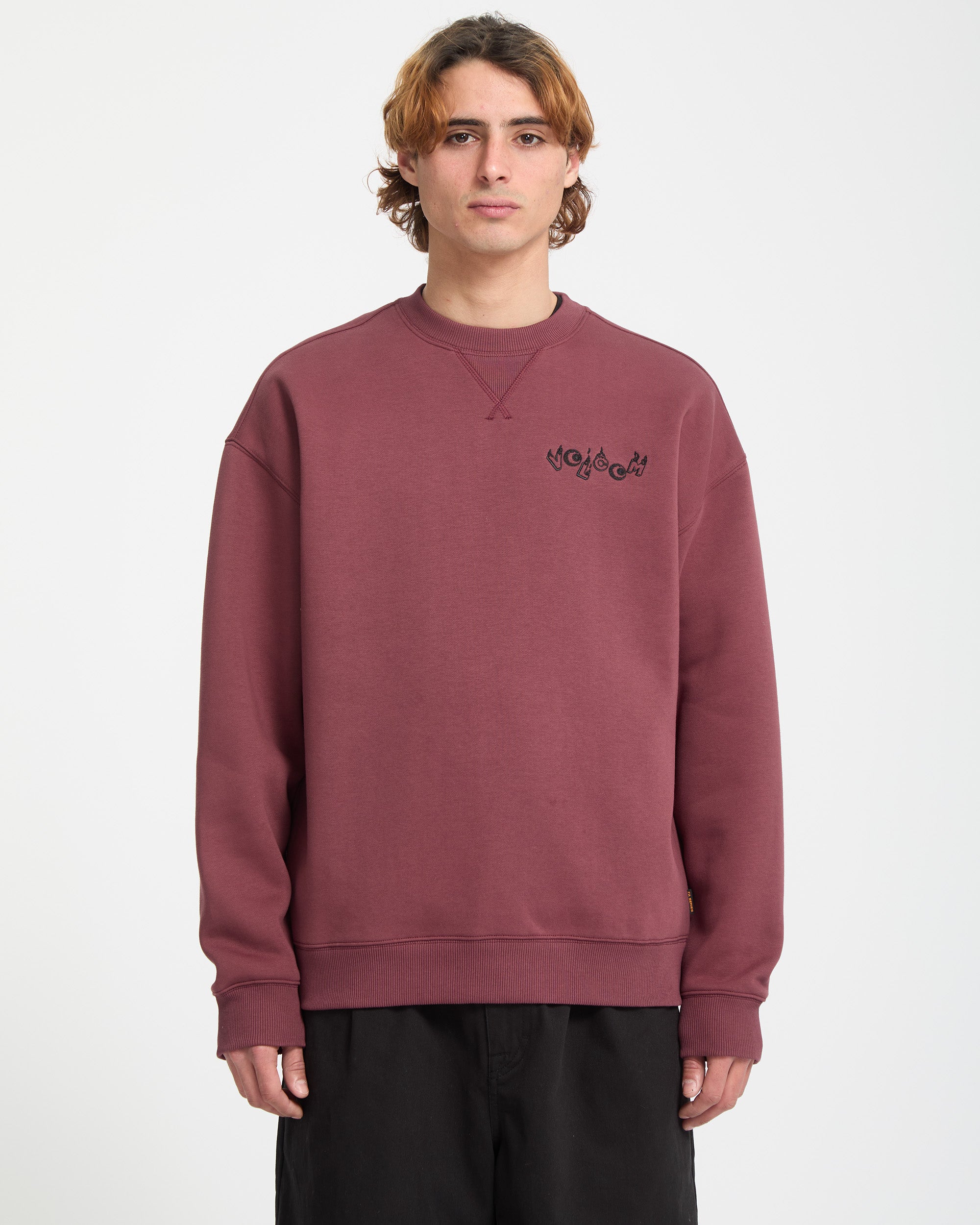 Daniel Shepard Sweatshirt - Merlot - Men - Volcom EU – Volcom Europe