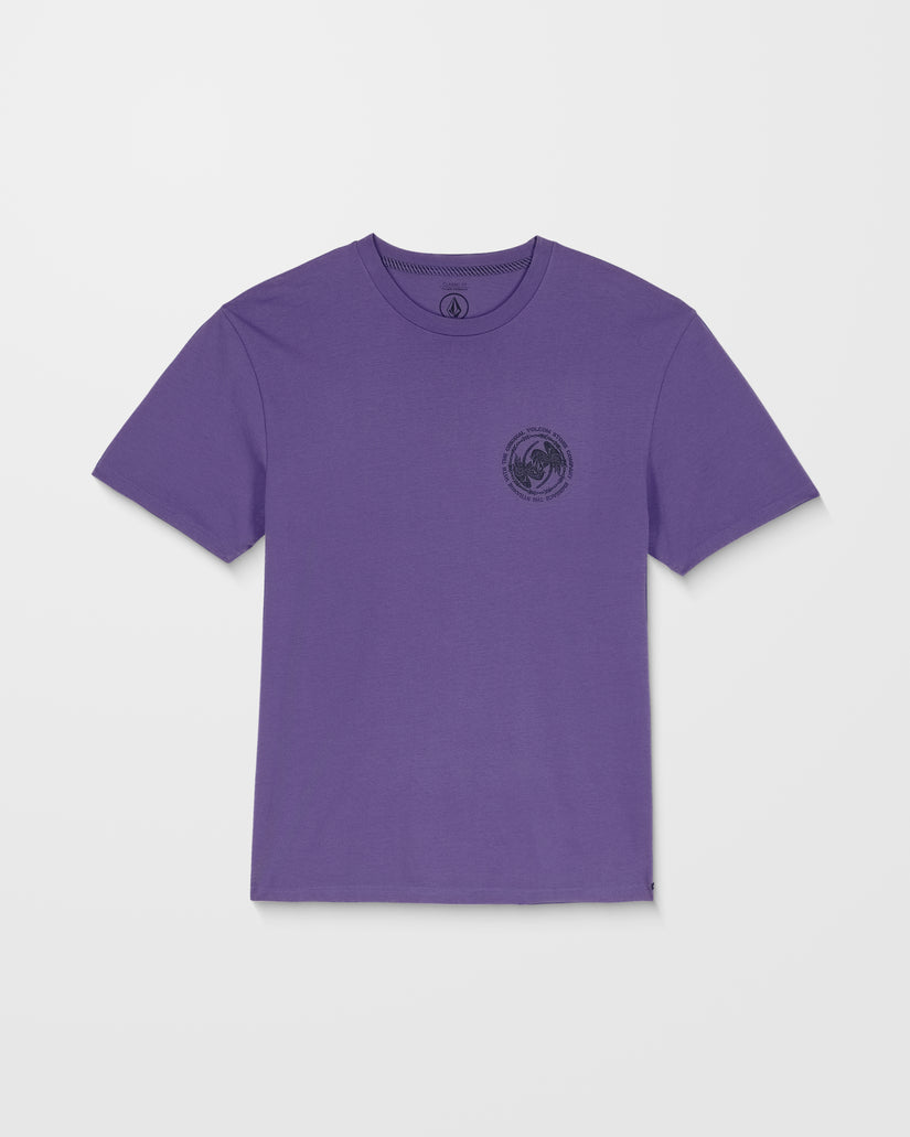 Circlepalm T-Shirt - Dark Purple - Men - Volcom EU – Volcom Europe