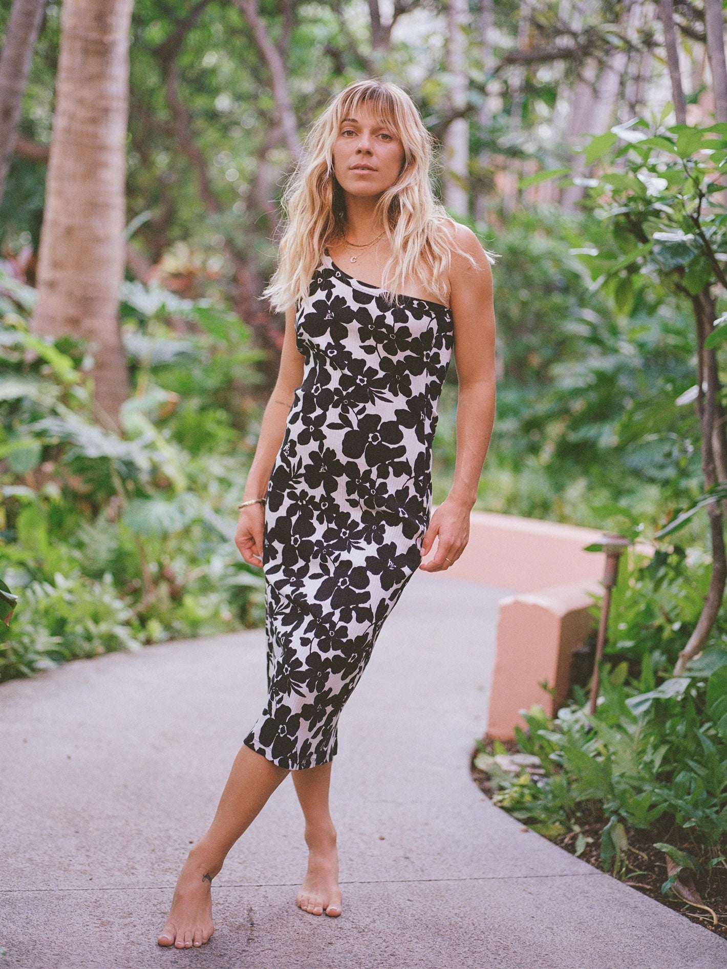 Coco Ho Assym Dress - Black White - Women - Volcom EU – Volcom Europe