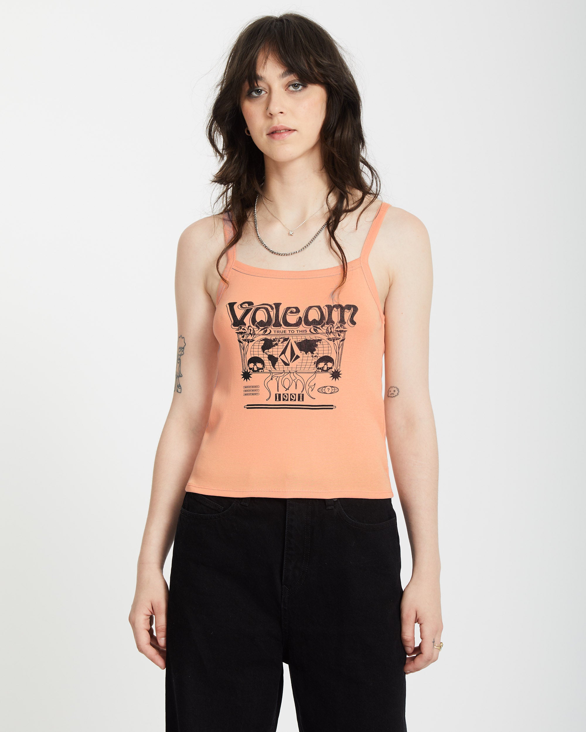 1991 Strappy Tank Top - PALE PEACH - Women - Volcom Europe