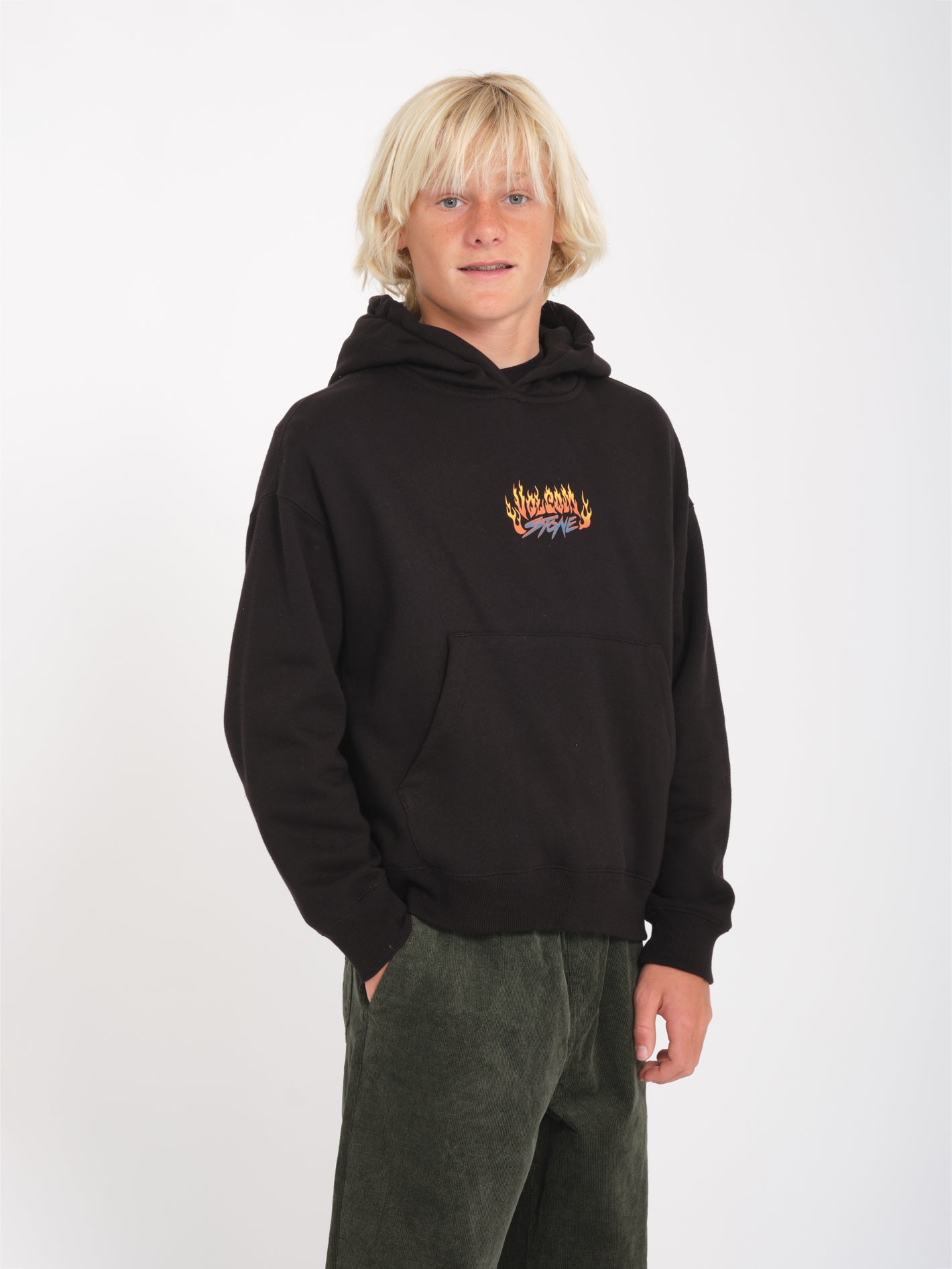 Trux Hoodie - BLACK - (KIDS) - Volcom EUROPE – Volcom Europe