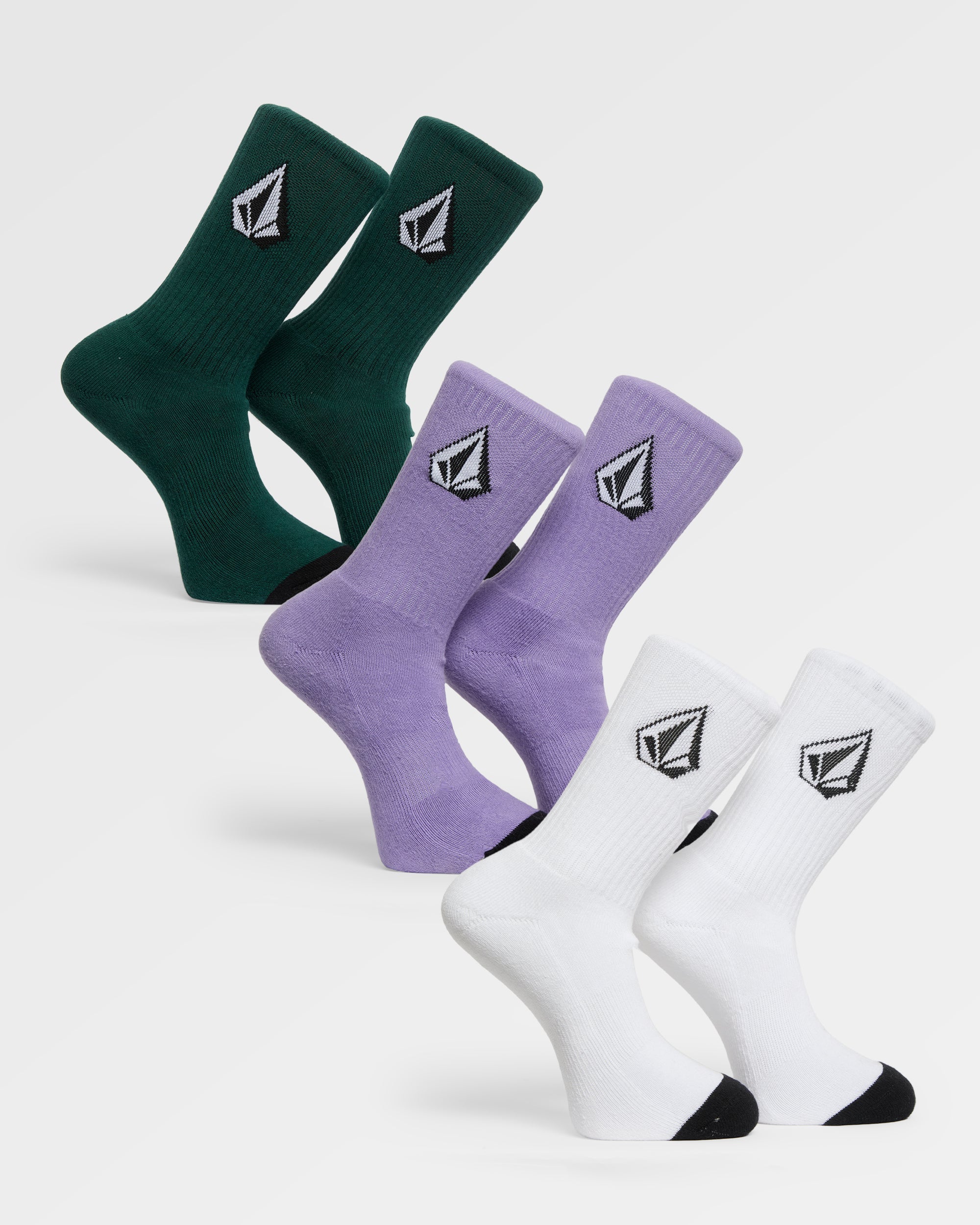 Full Stone Socks (3 pack) - Multi - Men - Volcom EU – Volcom Europe