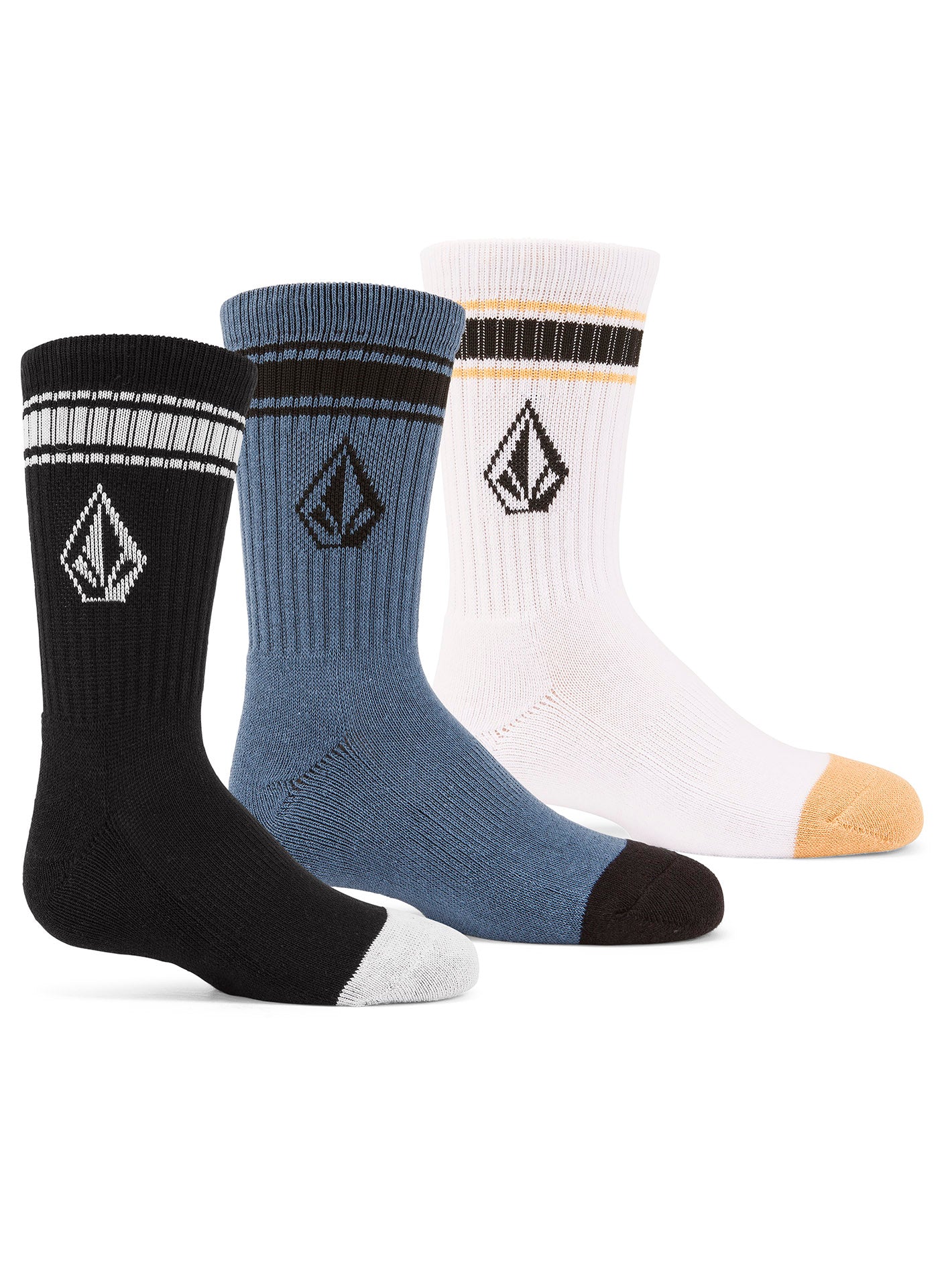 Full Stone Socks (3 Pack) - MULTI - (KIDS) - Volcom EU – Volcom Europe