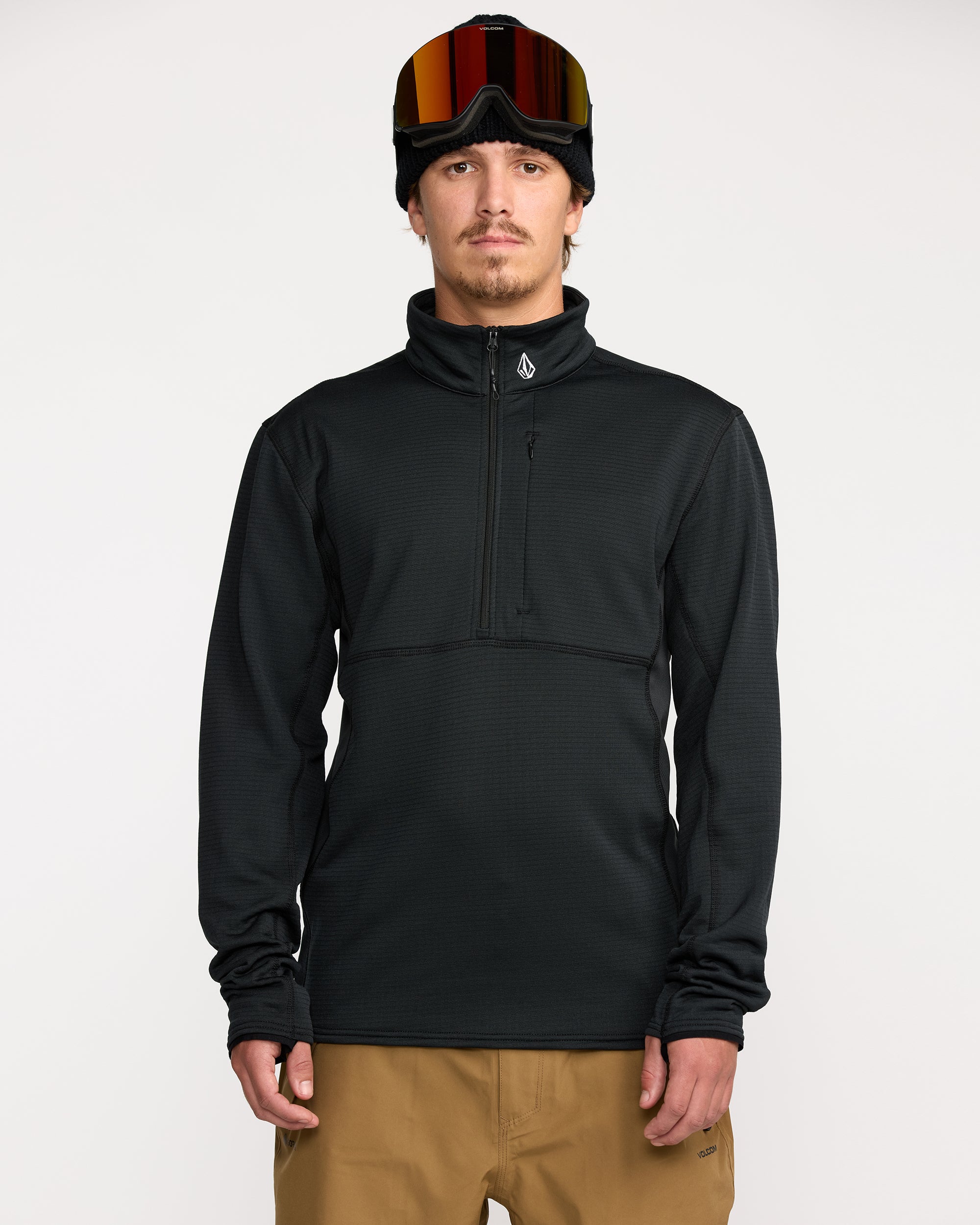Gridlock Mock Neck Sweatshirt - Black - Men - Volcom EU – Volcom Europe