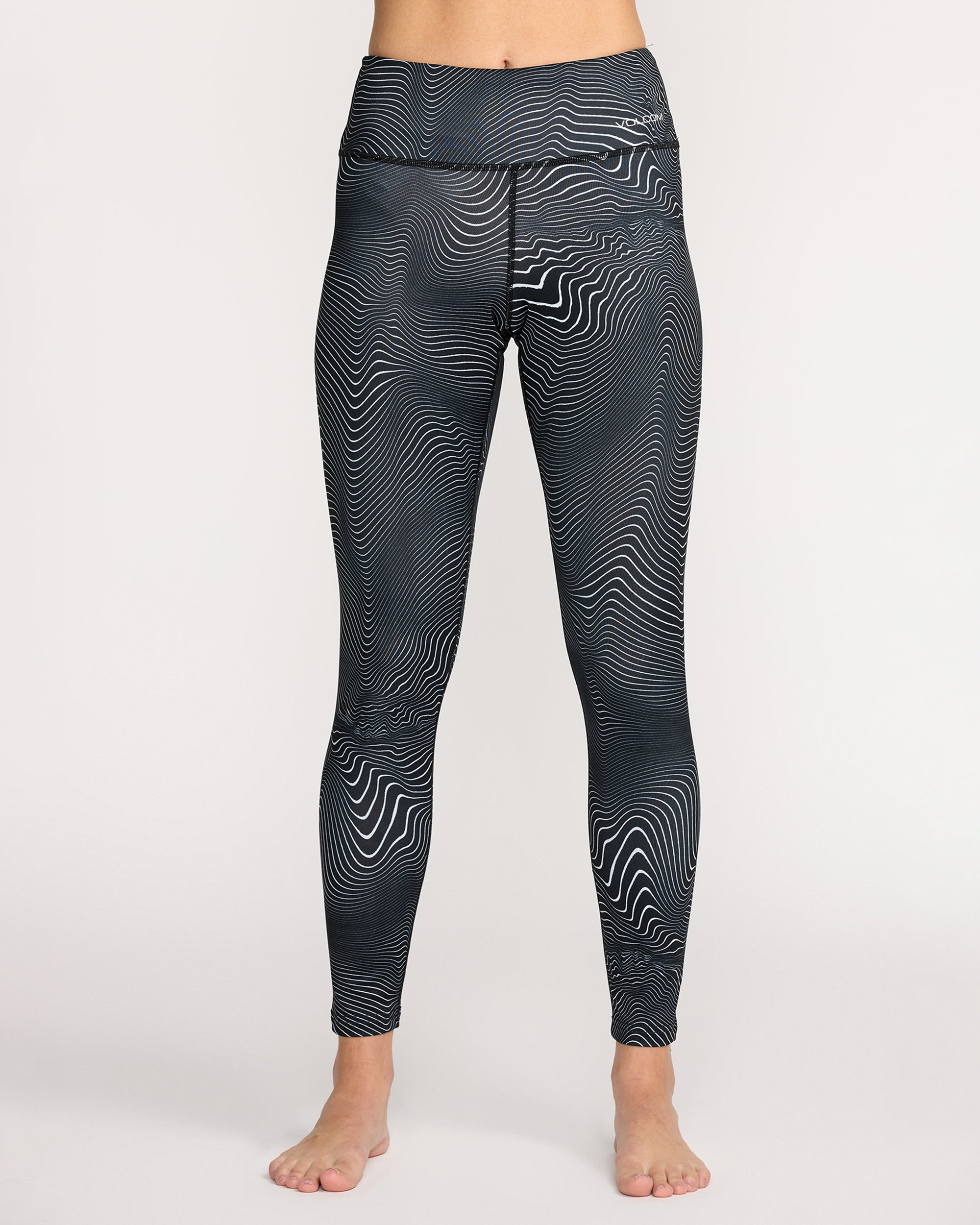 W V-Science Base Layer Legging - Black White - Women - Volcom EU ...