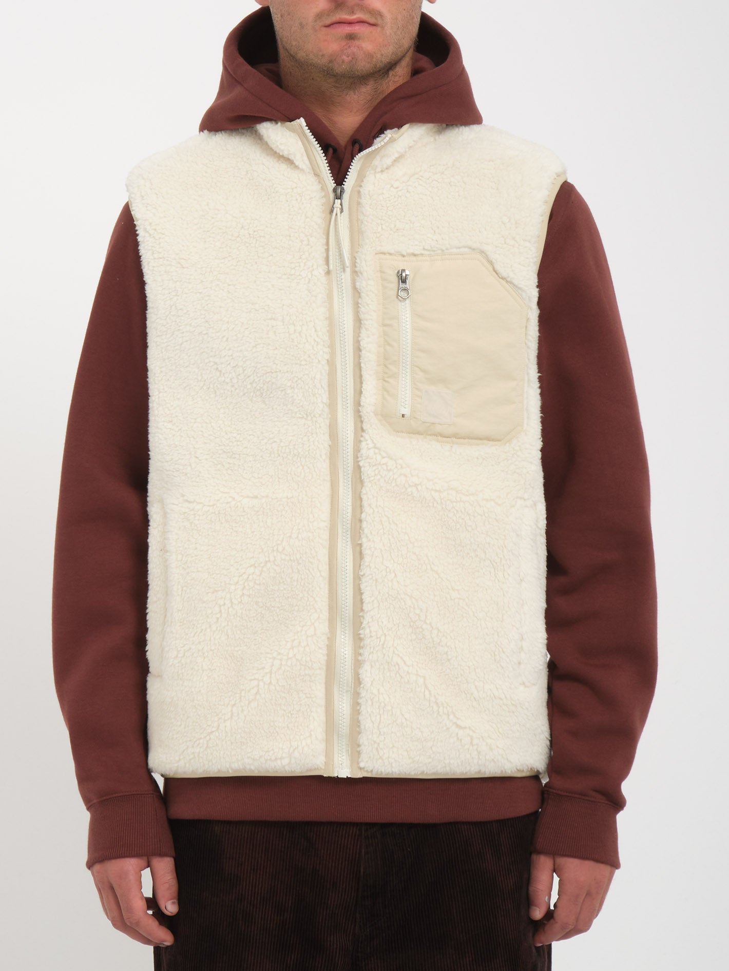 Muzzer Fuzzar Vest - DIRTY WHITE - Men - Volcom EU – Volcom Europe