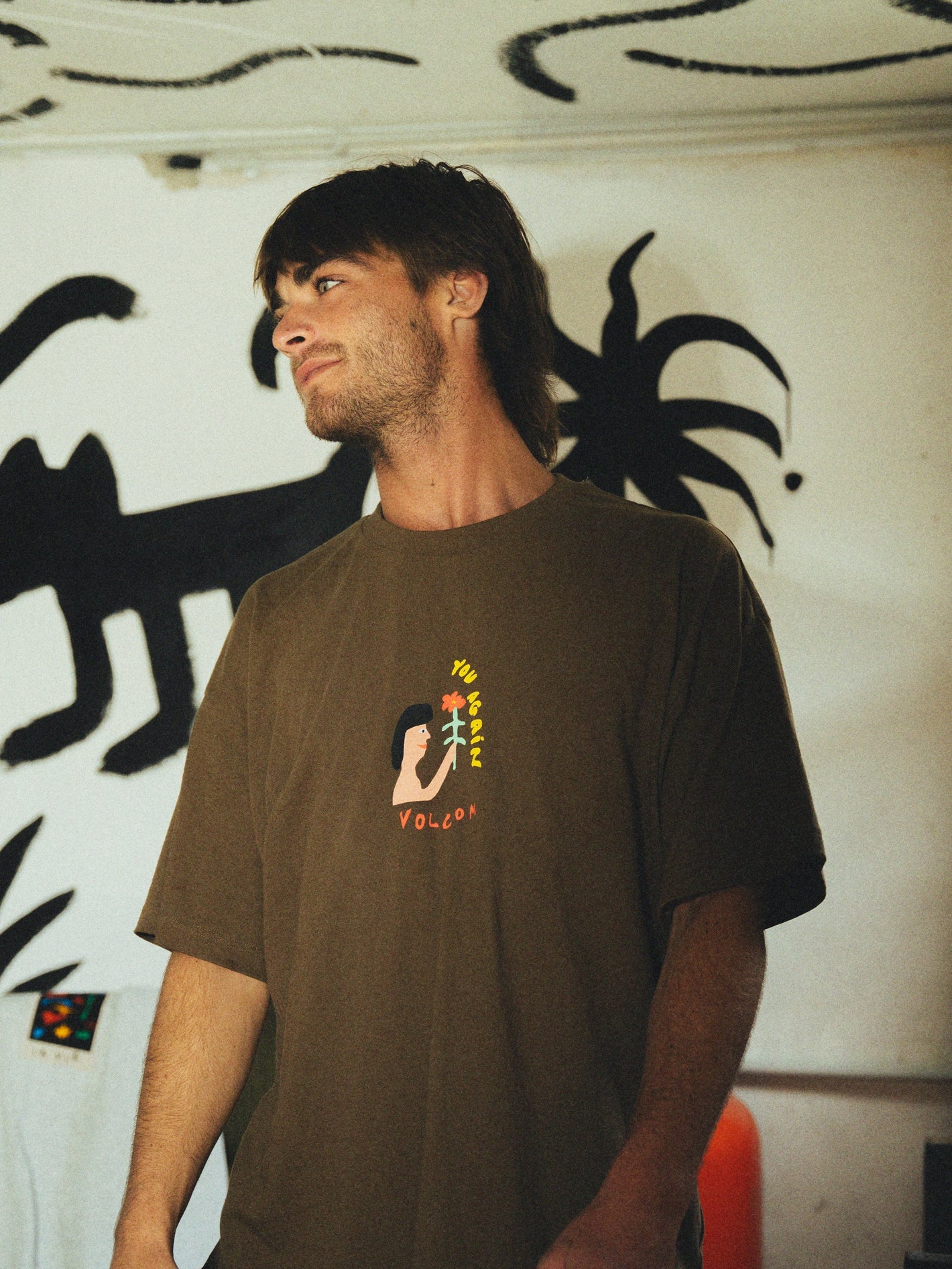 Arthur Longo 1 T-Shirt - DARK EARTH - Men - Volcom EU – Volcom Europe