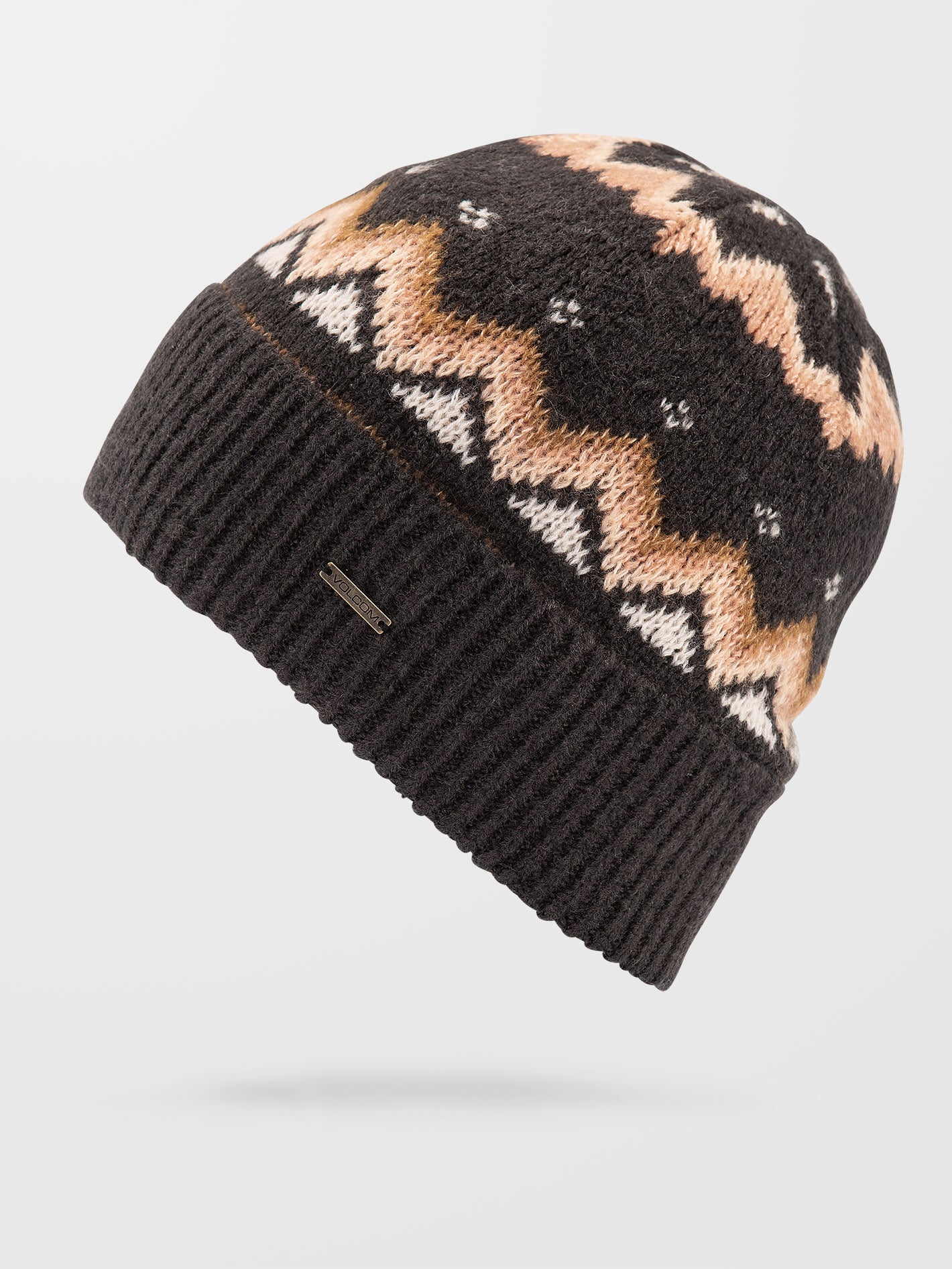 Not Fairisle Beanie - VINTAGE BLACK - Women - Volcom EU – Volcom Europe