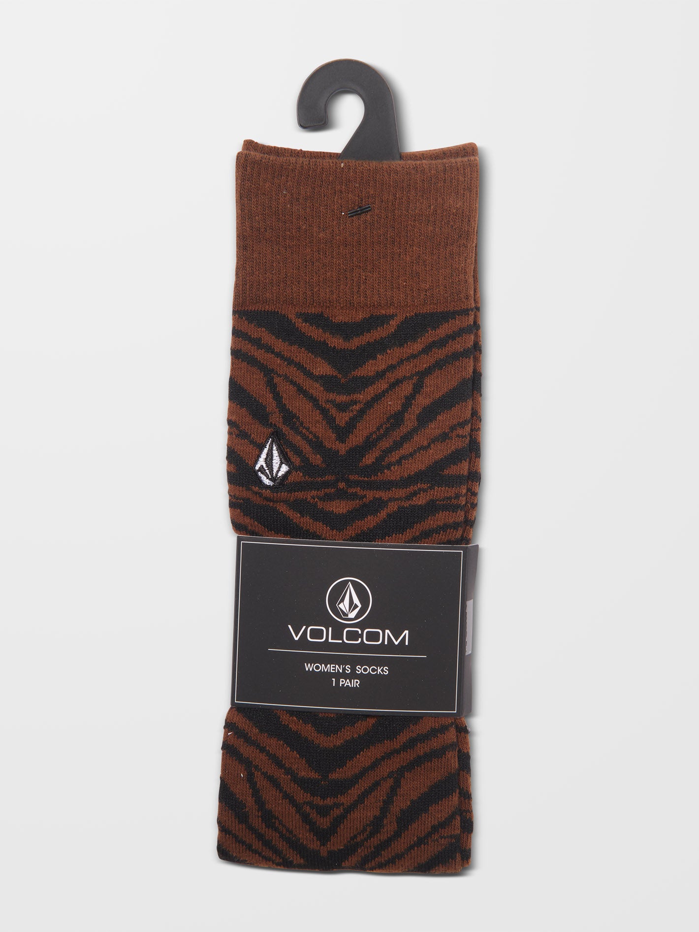 Zebra Socks (3 Pack) - BITTER CHOCOLATE - Women - Volcom EUROPE ...