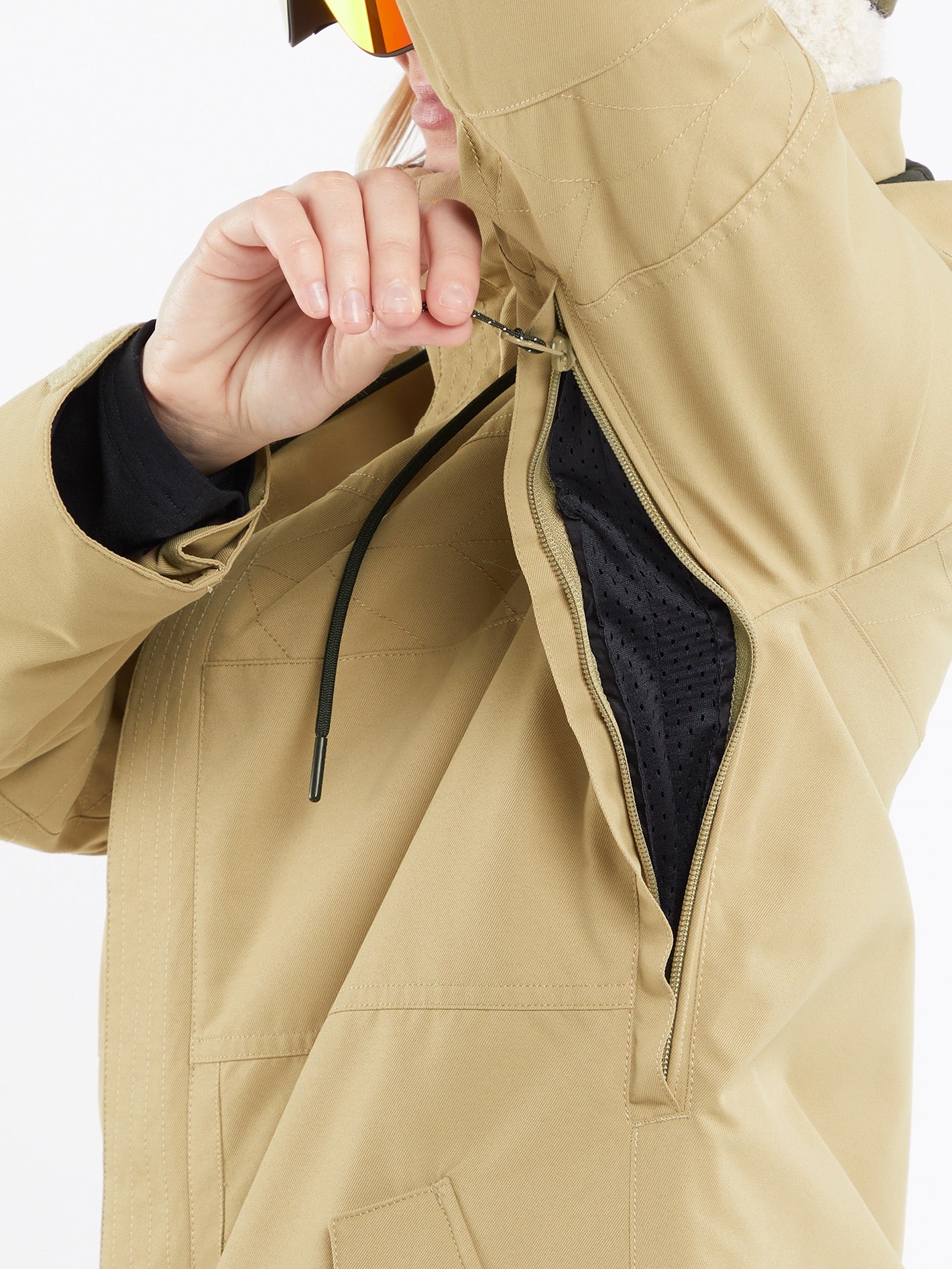 Fawn Insulated Jacket - DARK KHAKI - Women - Volcom EU – Volcom Europe