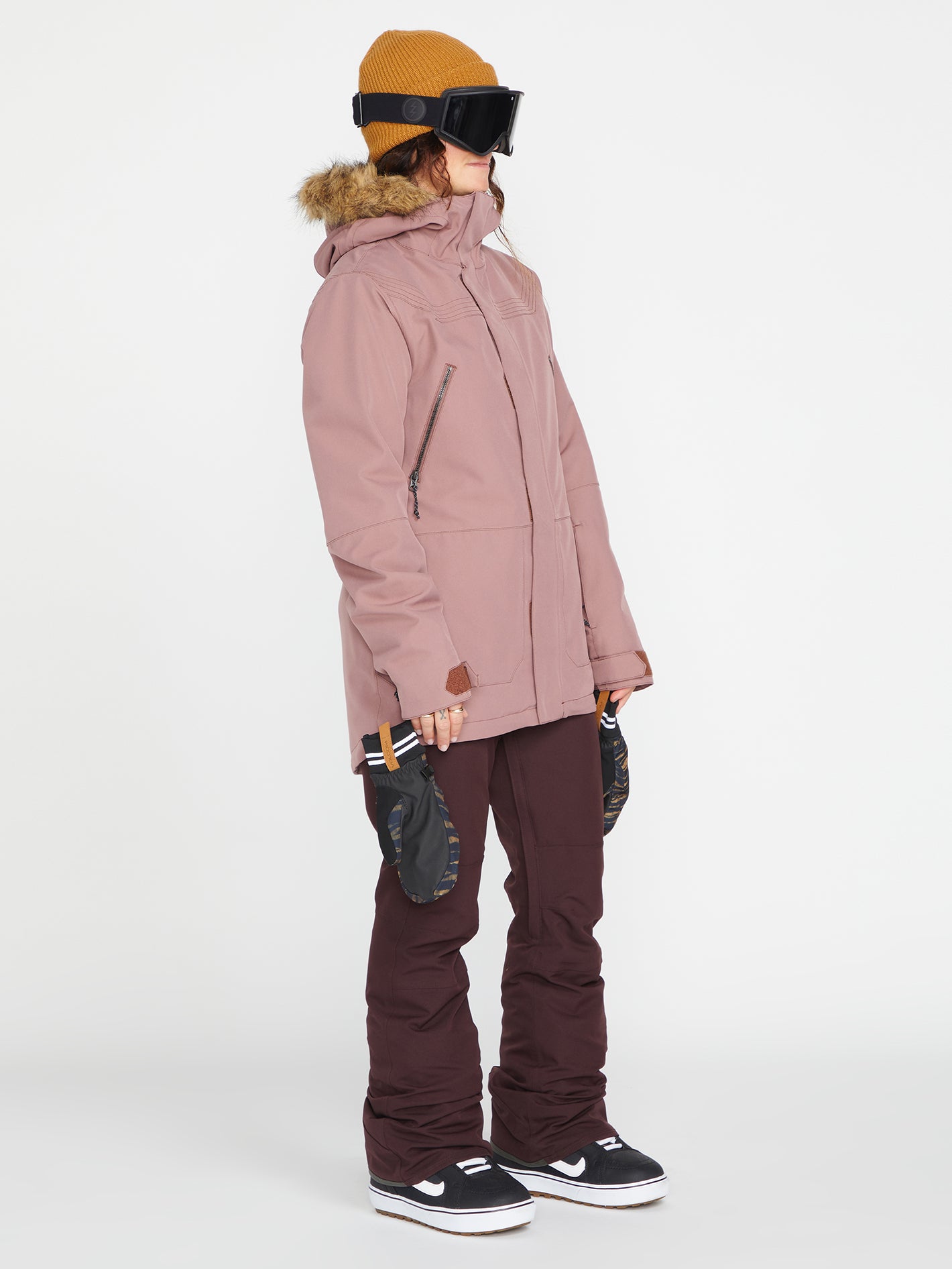 Swift Bib Overall - Black Plum – Volcom Europe